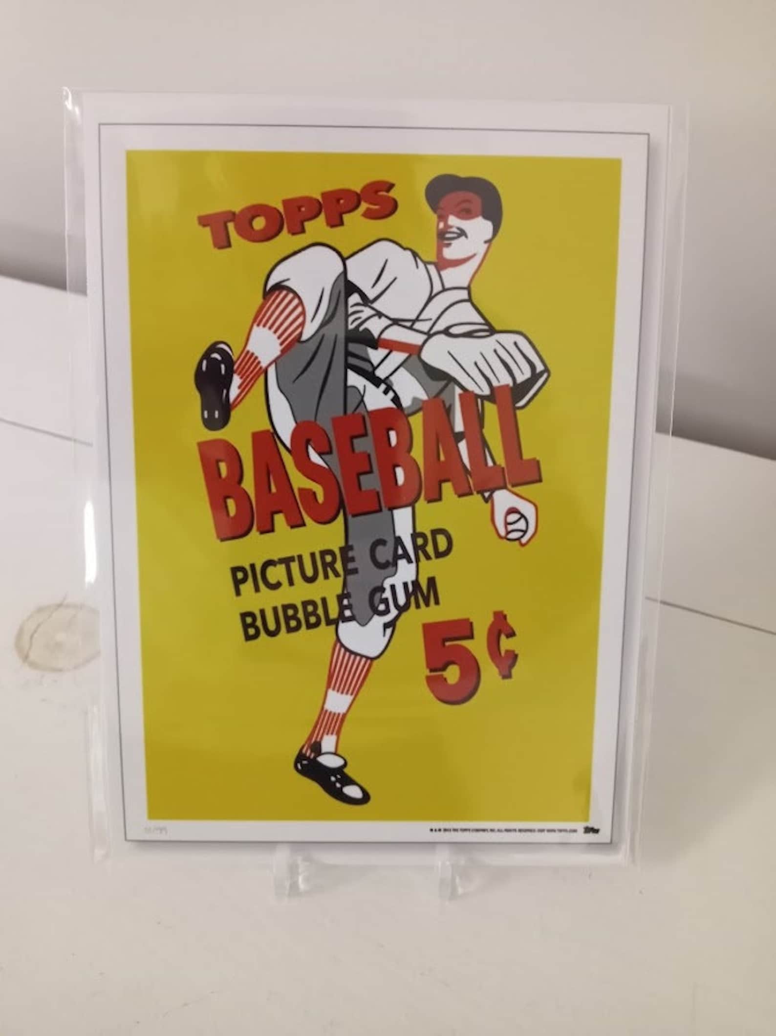 Baseball Card Wrapper 5 X 7 Art Collection | Vintage Baseball Card ...