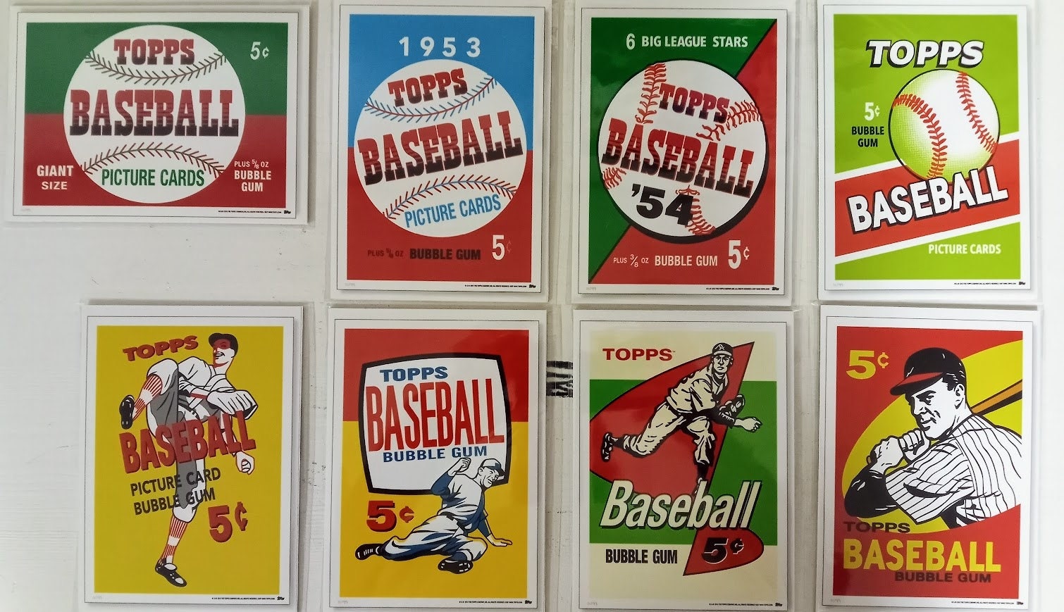 Baseball Card Wrapper 5 X 7 Art Collection | Vintage Baseball Card ...