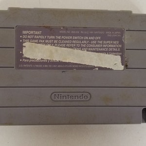 Super Mario Kart Super Nintendo SNES Video Game Cleaned and Tested ...