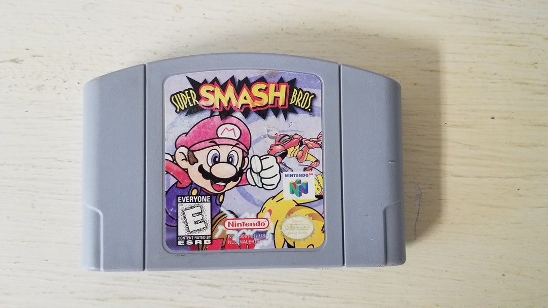 Super Smash Bros. Cartridge | Nintendo 64 | N64 | Video Game | Cleaned ...