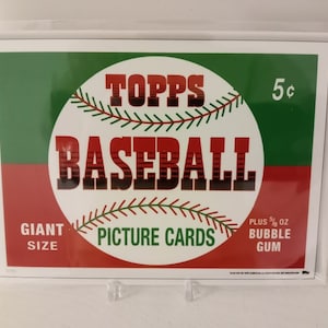 Baseball Card Wrapper 5 X 7 Art Collection | Vintage Baseball Card ...