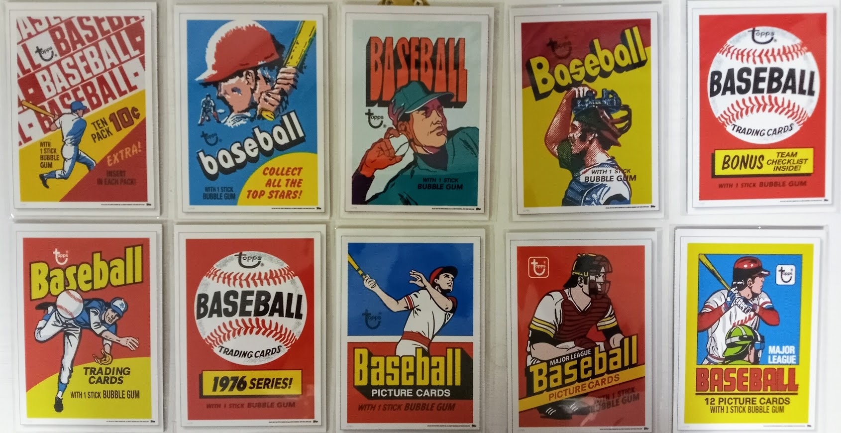 Baseball Card Wrapper 5 X 7 Art Collection | Vintage Baseball Card ...
