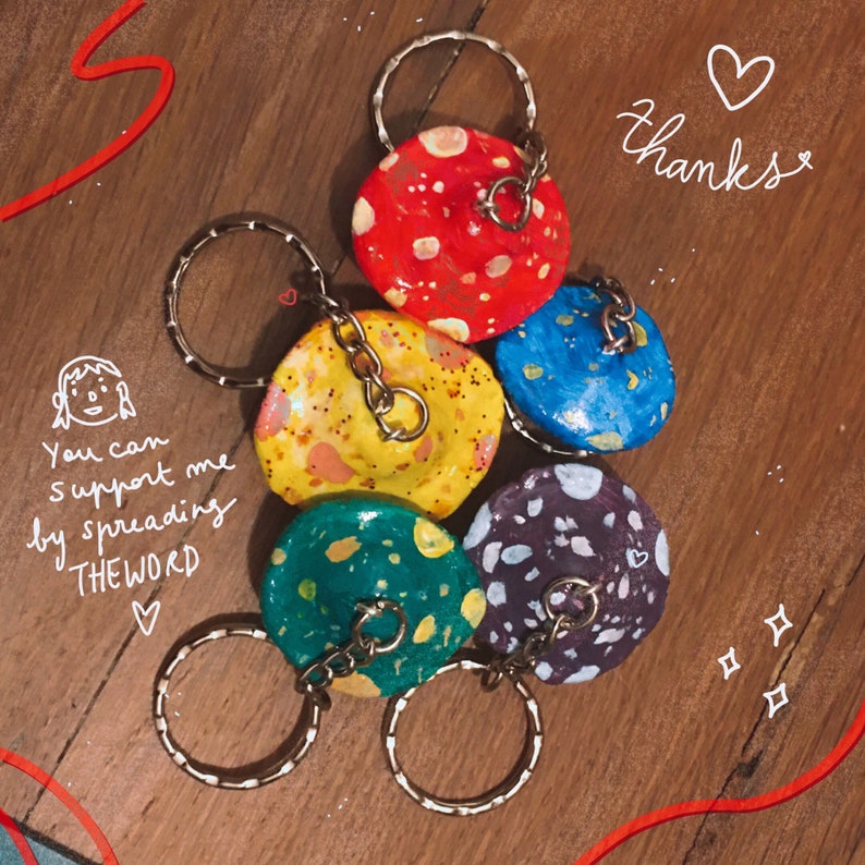 Clay Buddies for Lovers, Friends, Family/custom Keychain, Cute ...