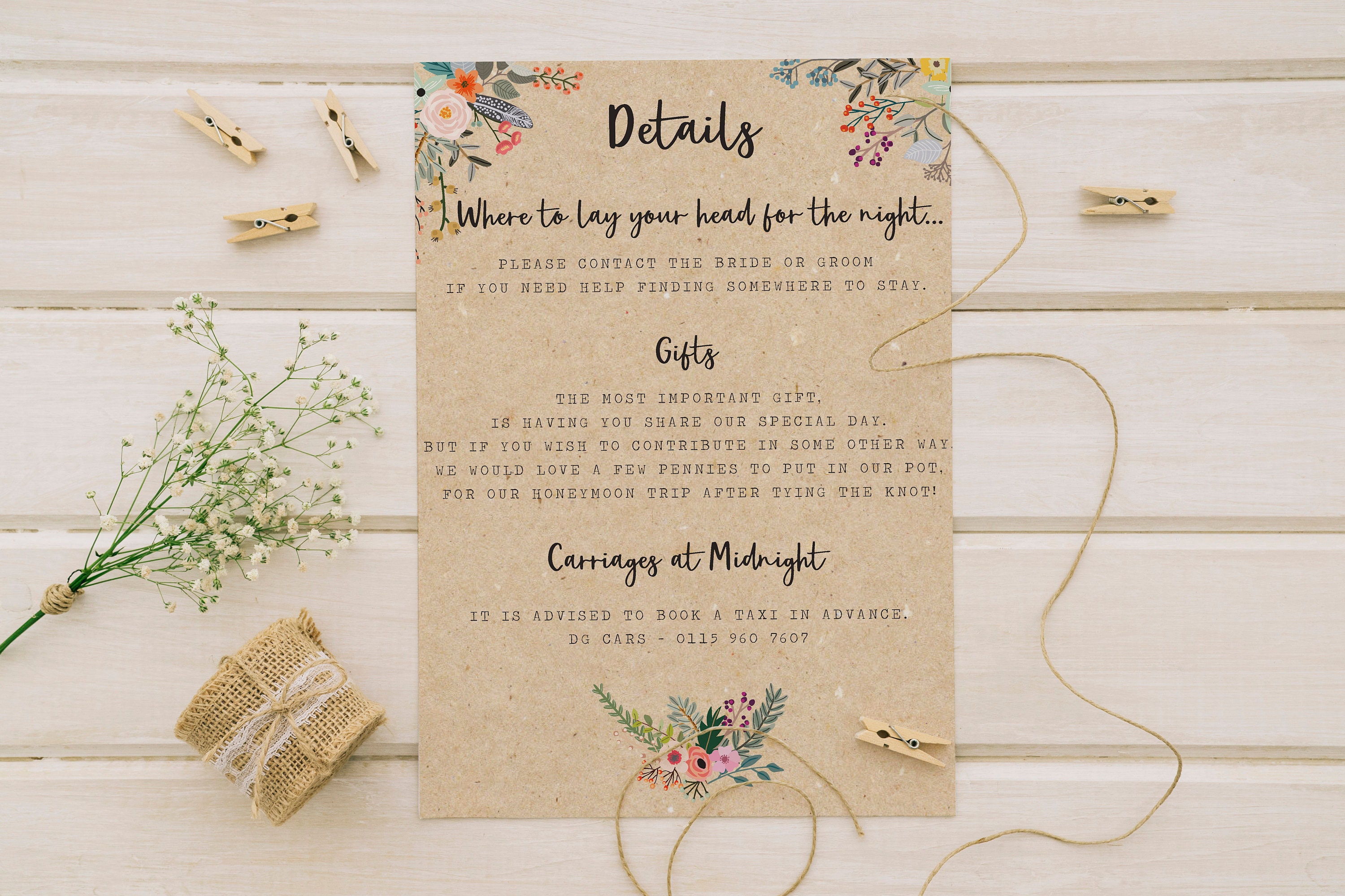 Floral Wedding Invitation Painted Flower Wreath Wedding | Etsy