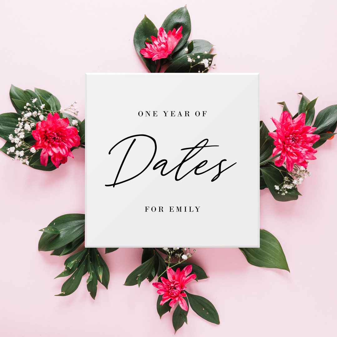 A Year of Date Night Personalised Cards for Your Partner Cheeky ...