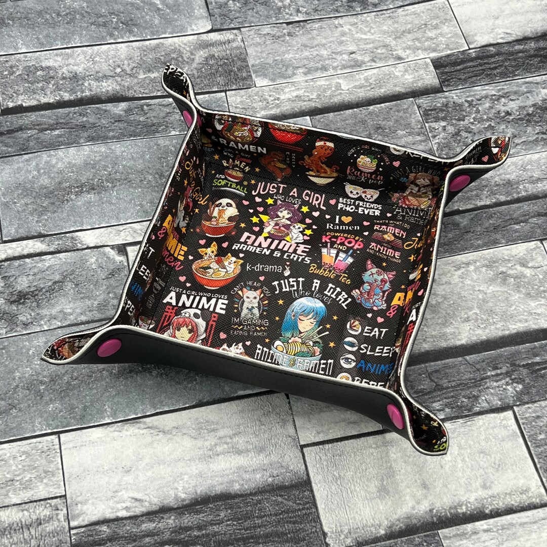 Anime Girl Tray, Dice Tray, Accesory Tray, Dnd Tray, Tray, Pop up Tray ...