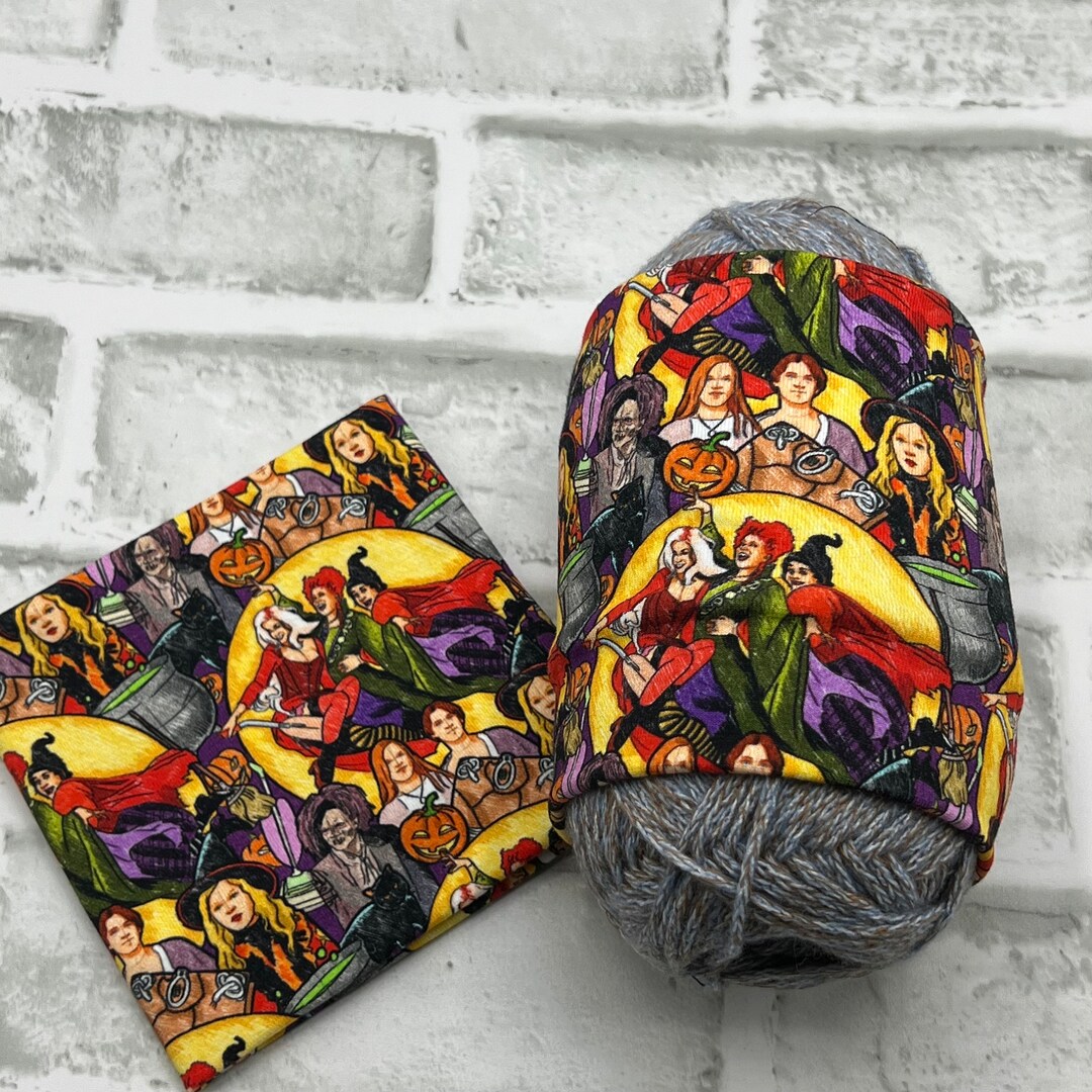 Sanderson Moon Yarn Cozy, Hocus Pocus Yarn Cozy, Yarn Sleeve, Yarn Cozy ...