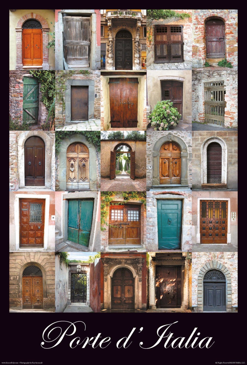 The Original Doors of Italy Poster - Etsy