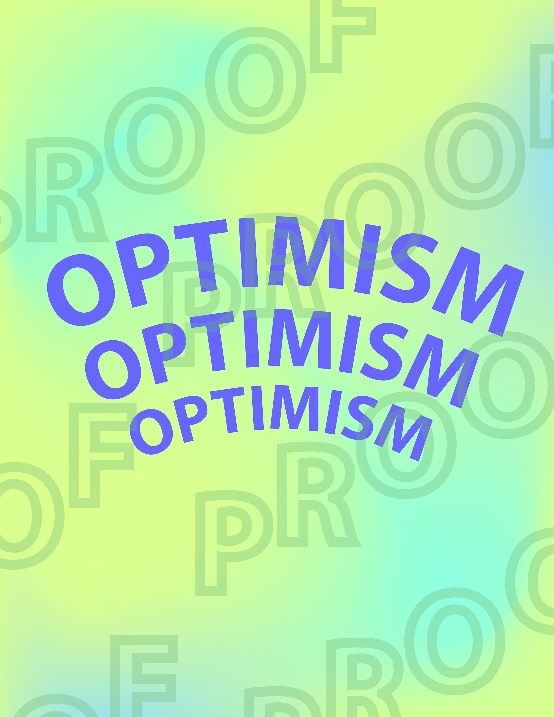Optimism Poster, DIGITAL DOWNLOAD, Gradient Poster, Arch Poster ...