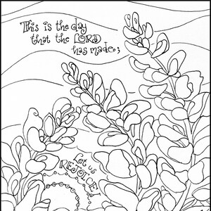 bluebonnet flower coloring pages