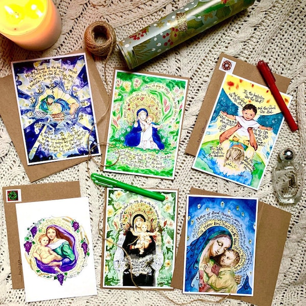 Religious Christmas Cards - Etsy