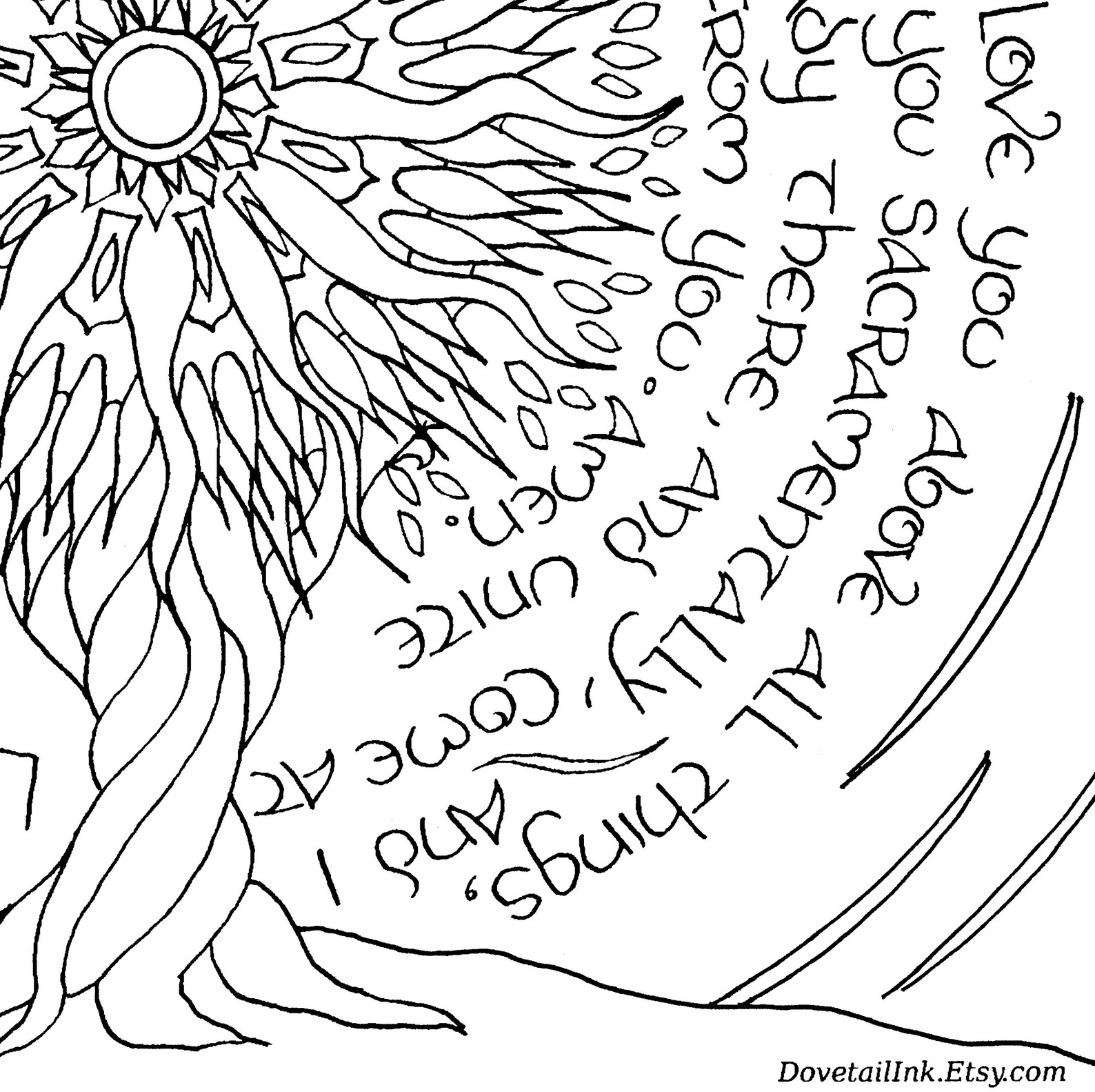 Printable Coloring Page With Spiritual Communion Prayer; All Ages ...