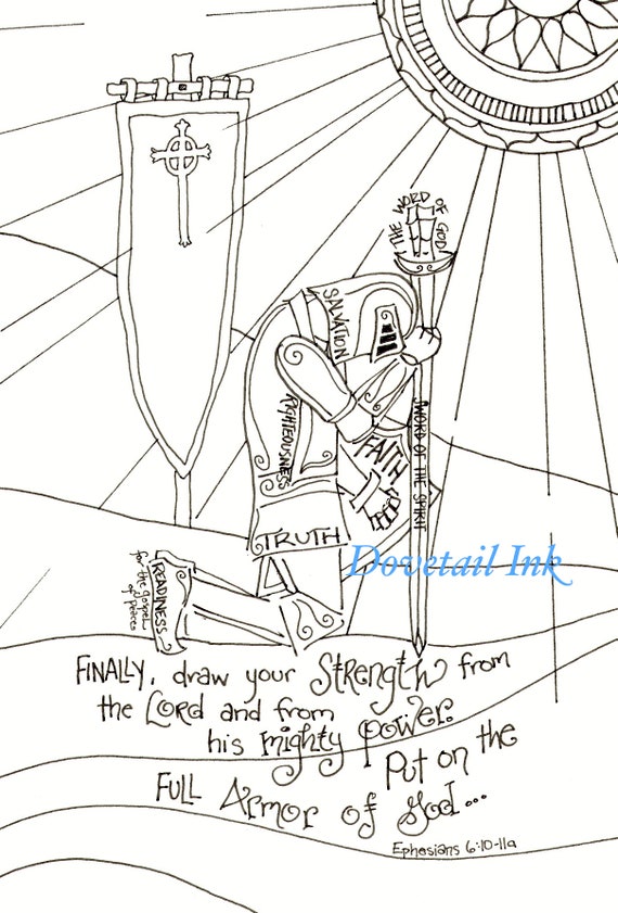 The Breastplate Of Righteousness Coloring Pages