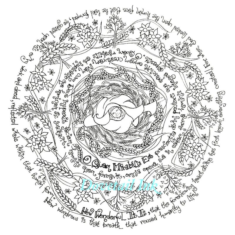 St Hildegard Wall Art - Etsy
