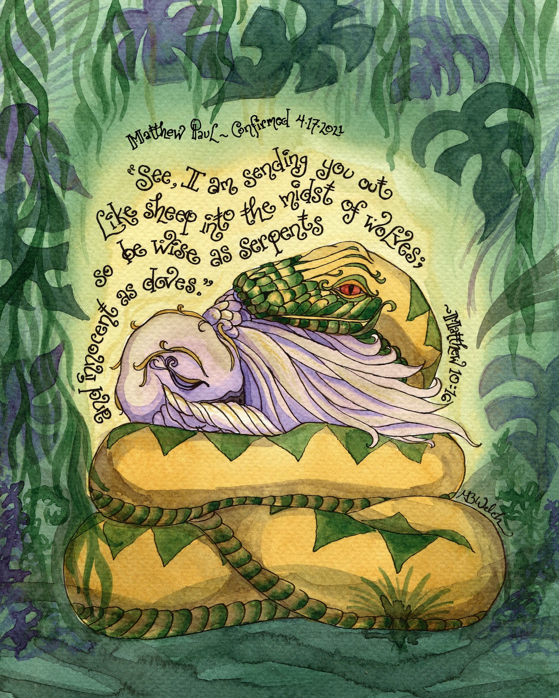 Wise as Serpent & Innocent as Dove Personalized Confirmation | Etsy