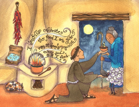 San Pasqual Patron of Cooks & Kitchens Saint Paschal Baylón | Etsy