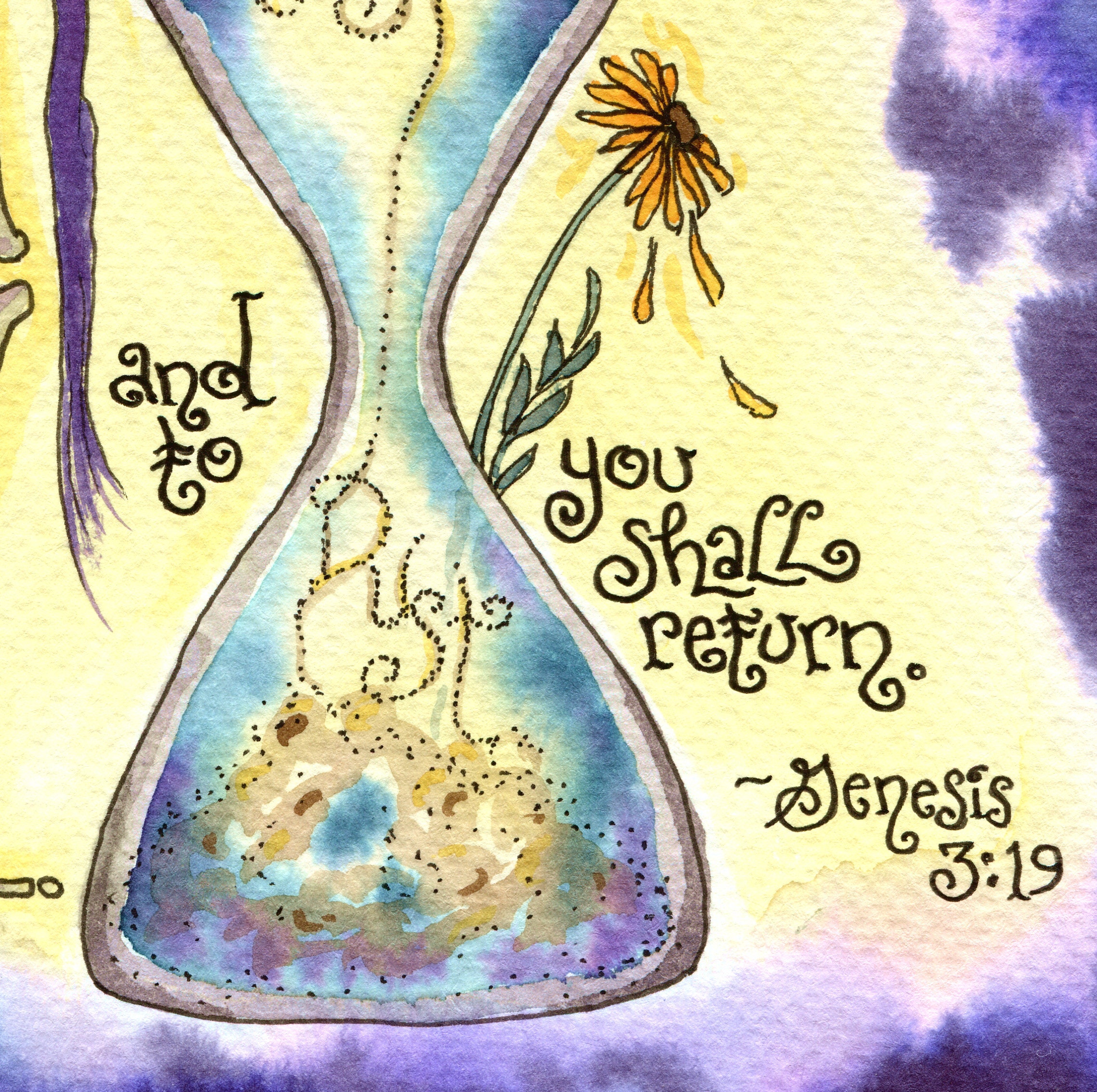 Memento Mori "remember You Are Dust" Catholic Art, Skeleton, Hourglass ...