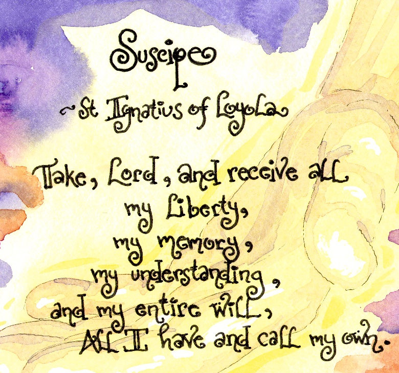 St Ignatius of Loyola - Suscipe Catholic Prayer Art; Personalized ...