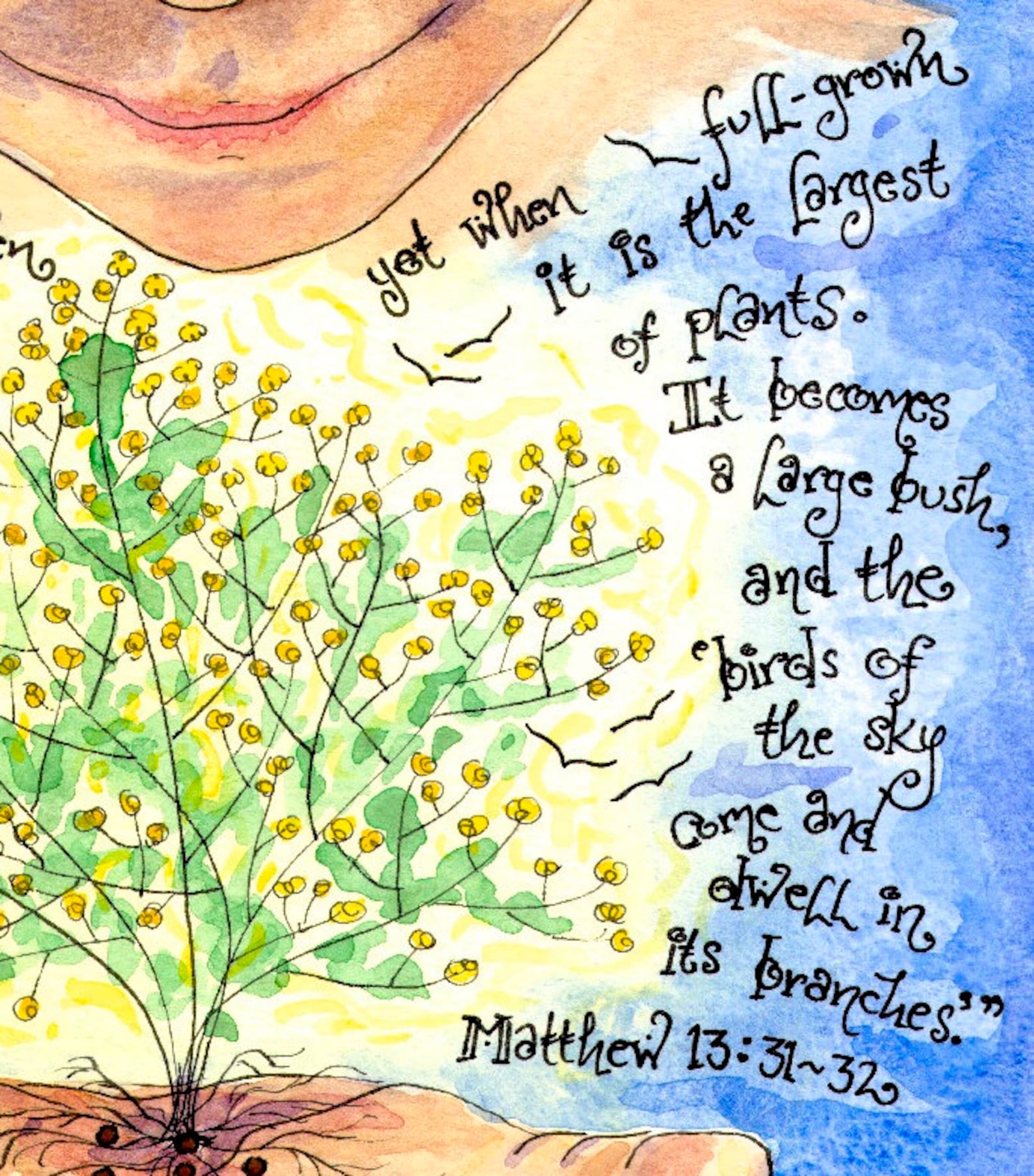 Mustard Seed Parable Scripture Art Print; Catechesis of the Good ...