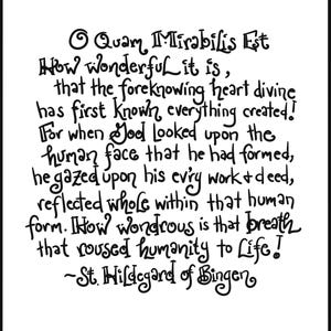 Printable St. Hildegard Coloring Page for Adults or Kids, Catholic Art ...