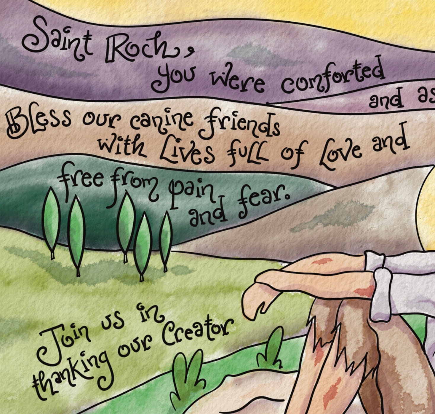 Patron Saint of Dogs, St Roch; Personalized Confirmation Gift; (patron ...