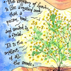 Mustard Seed Parable Scripture Art Print; Catechesis of the Good ...