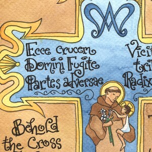 Saint Anthony Cross With Christ Child, Personalized Confirmation Gift ...