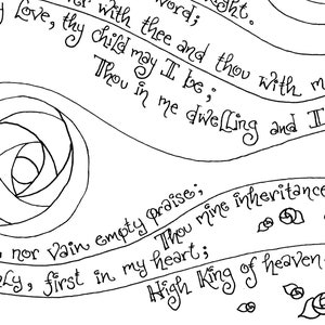 Be Thou My Vision - Printable Coloring Page for Adults or Kids ...