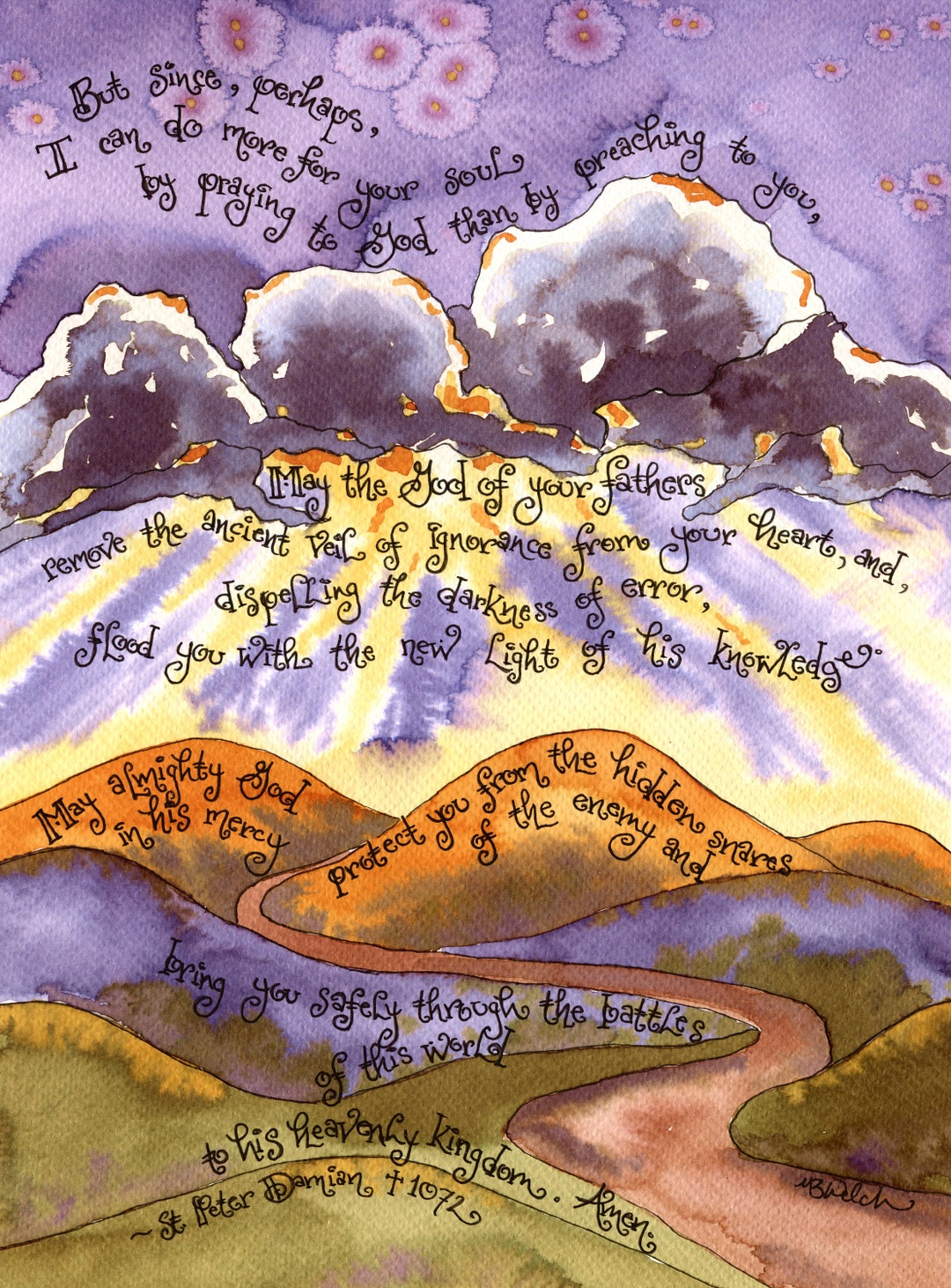 St Peter Damian Catholic Prayer Art; Prayer for Conversions ...