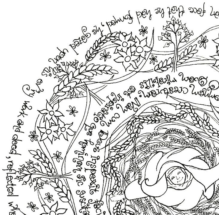 Printable St. Hildegard Coloring Page for Adults or Kids - Etsy Australia