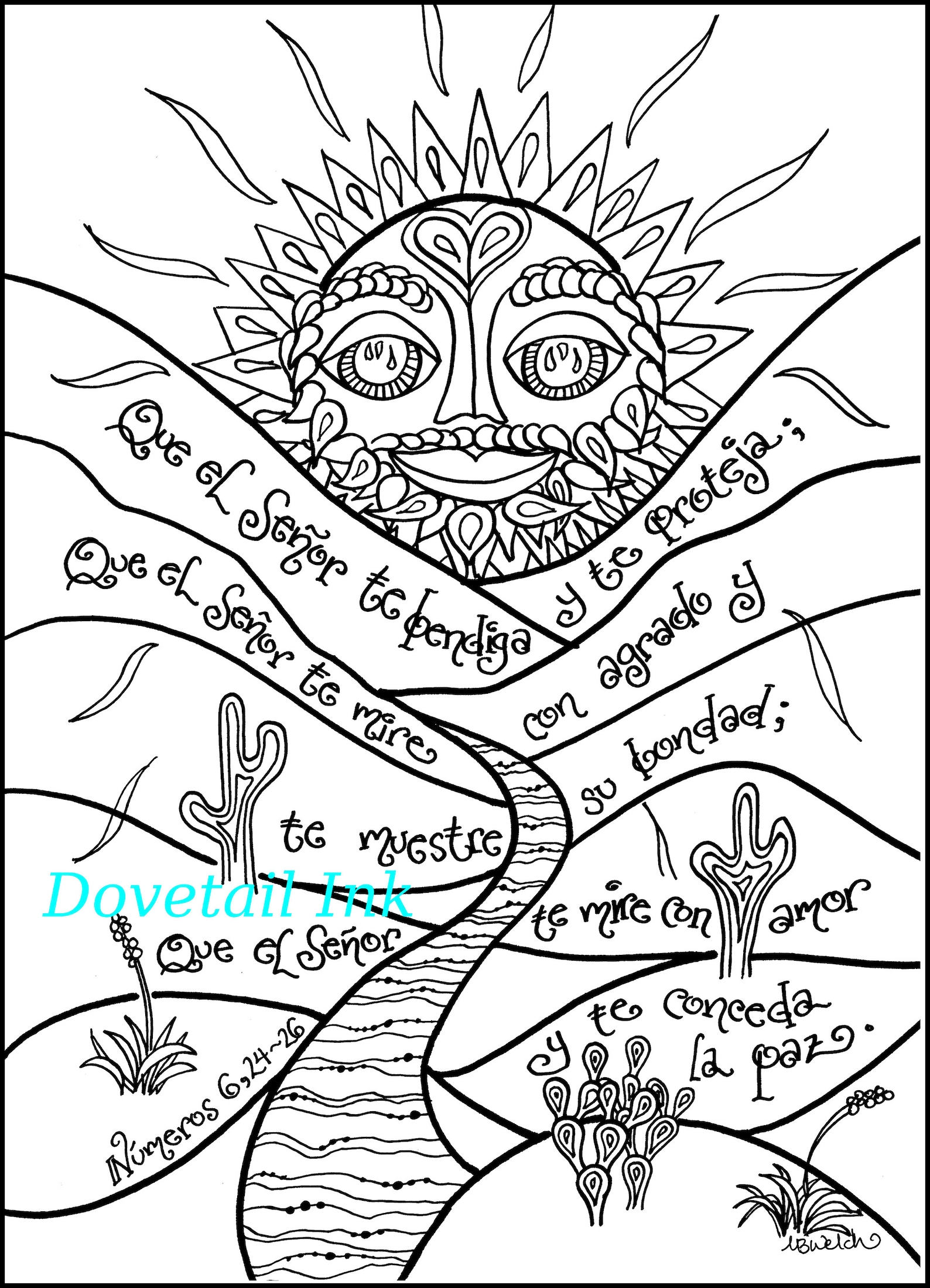 Mexican Sun and Moon With Bible Verses in English and Spanish - 4 ...