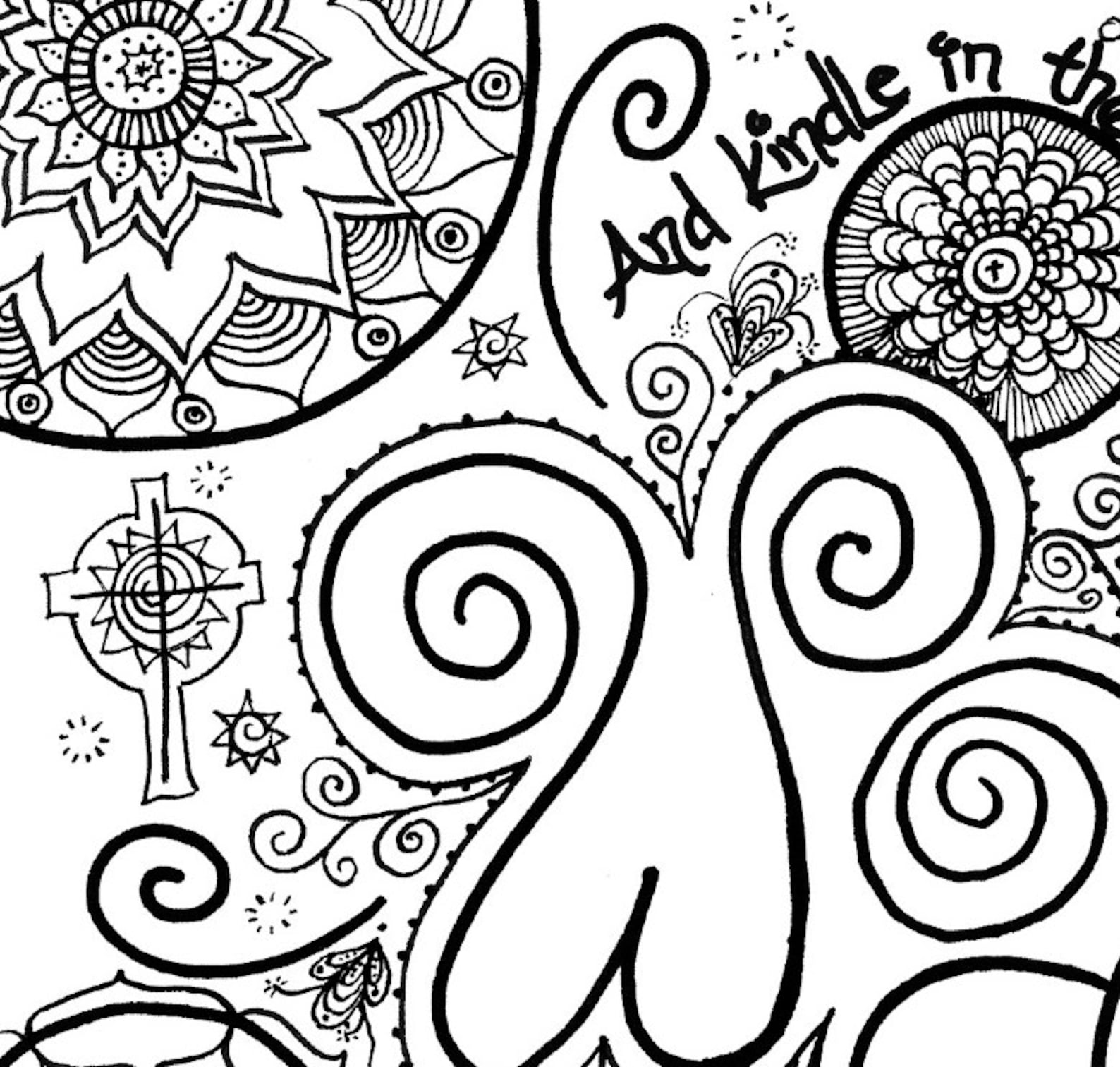 Printable Set of 3 Come Holy Spirit Christian Prayer Coloring - Etsy