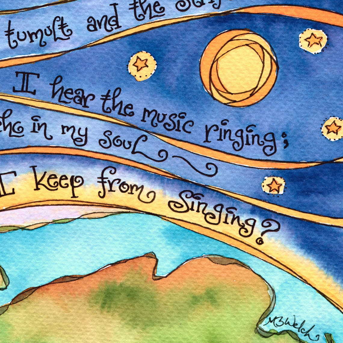 How Can I Keep From Singing? Hymn Art - Set of 3 Prints; Gift for ...