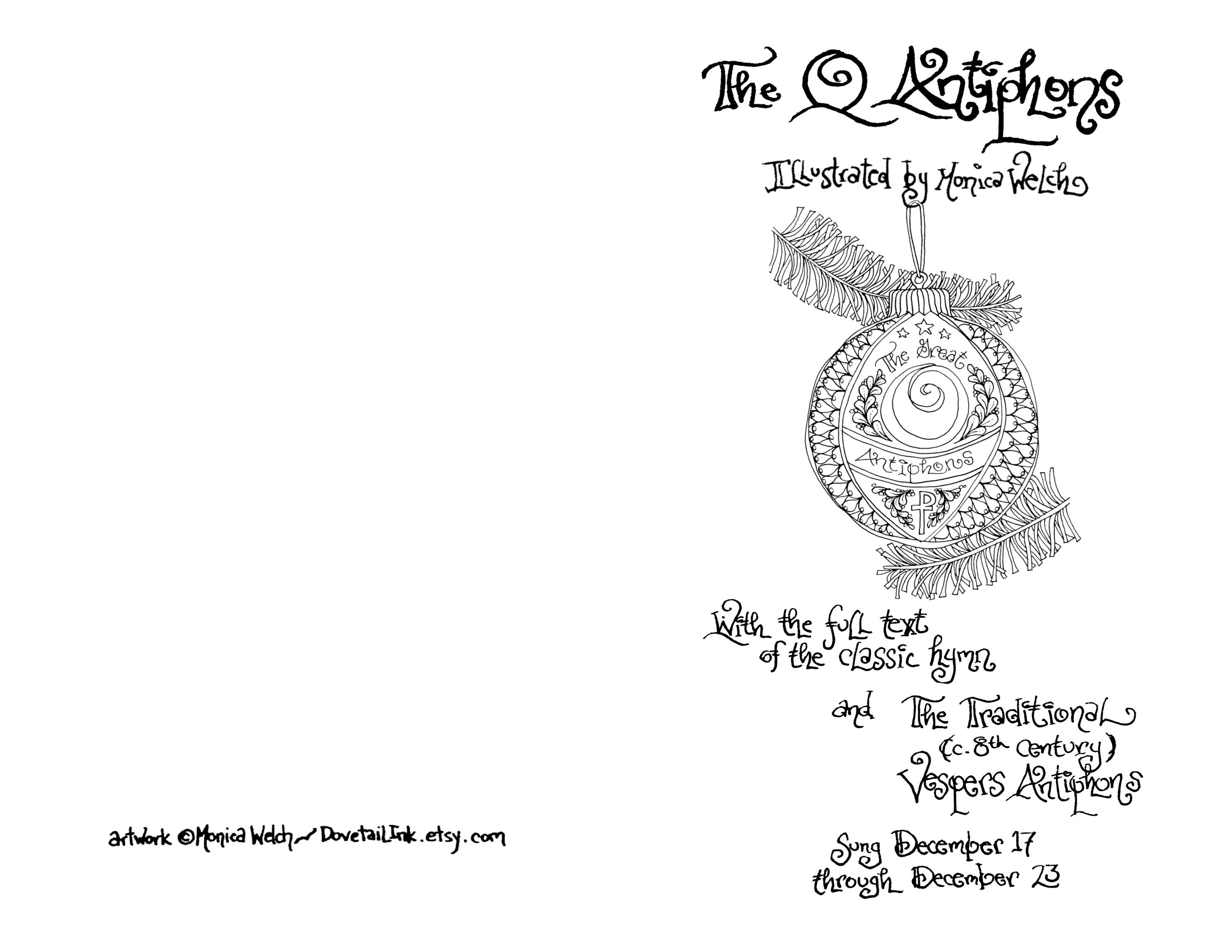 O Antiphons Advent Coloring Page Booklet; Includes O Come O Come ...