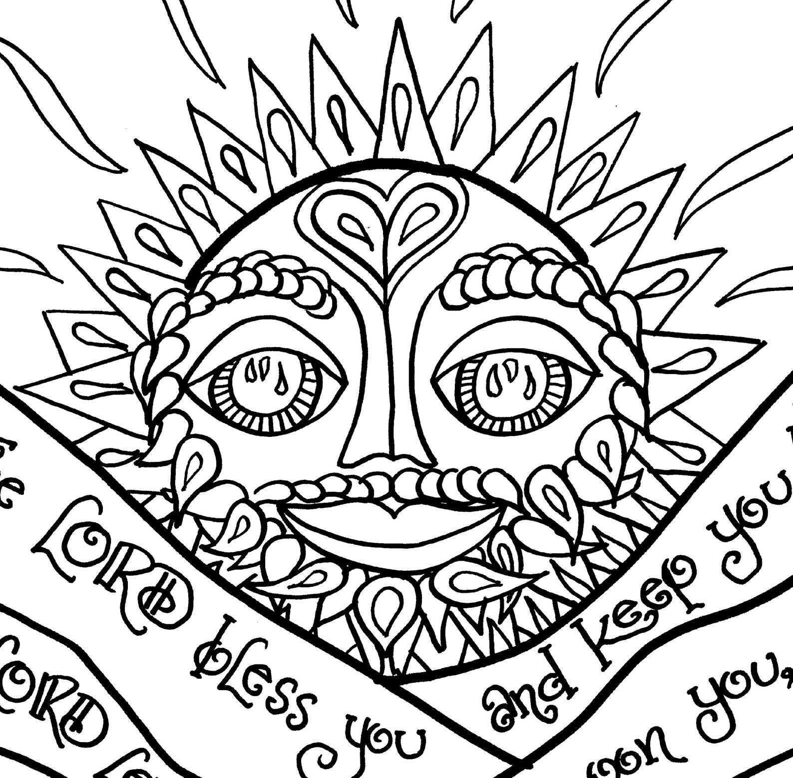 Mexican Sun and Moon With Bible Verses in English and Spanish - 4 ...