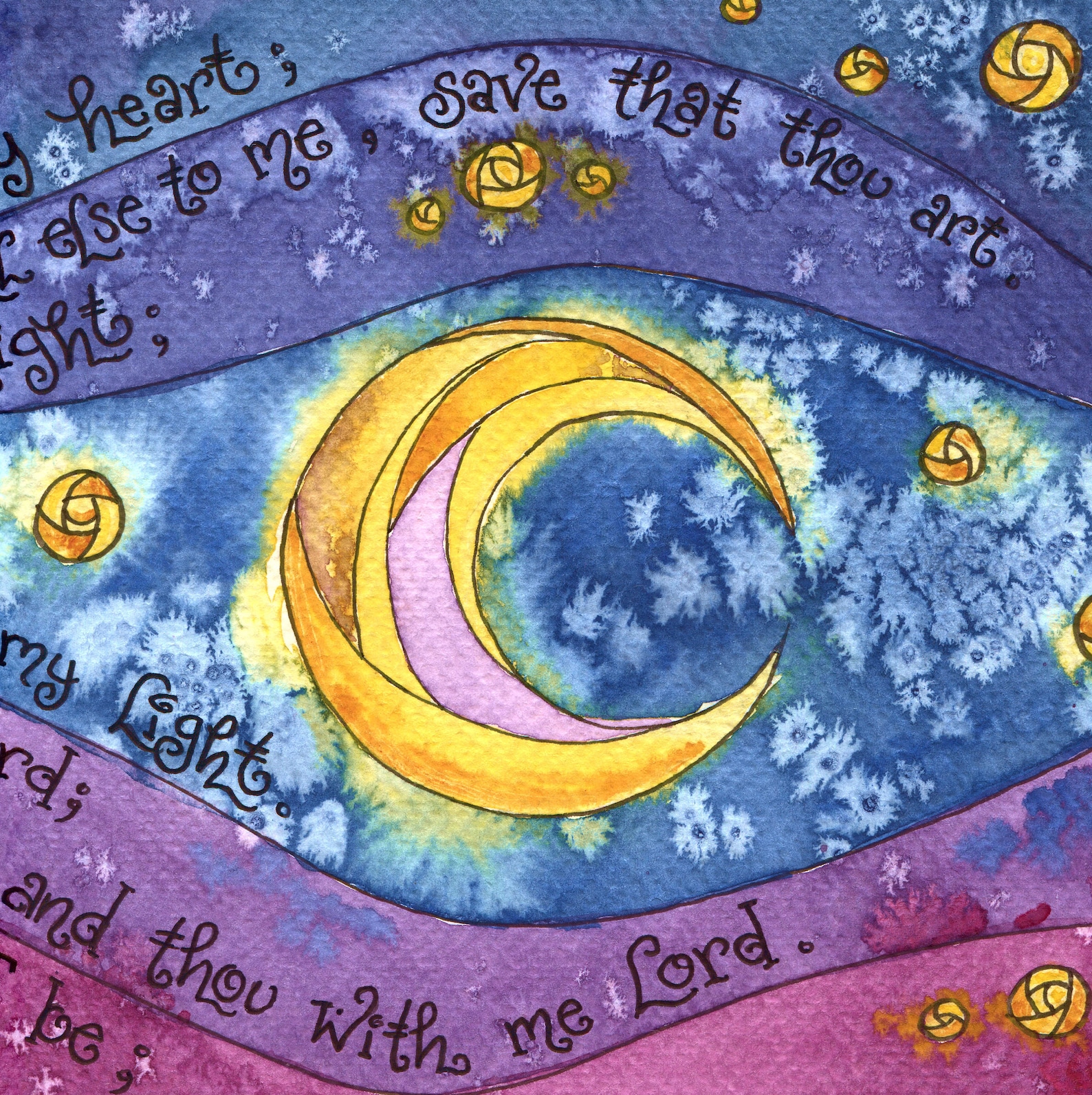 Be Thou My Vision Hymn Art; Personalized Gift for Christian Musician ...