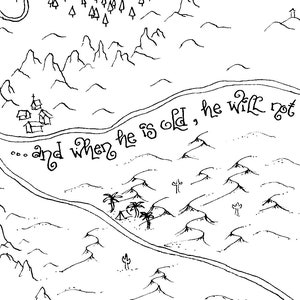 Printable 'train up a Child' Scripture Art - Christian Coloring Page ...