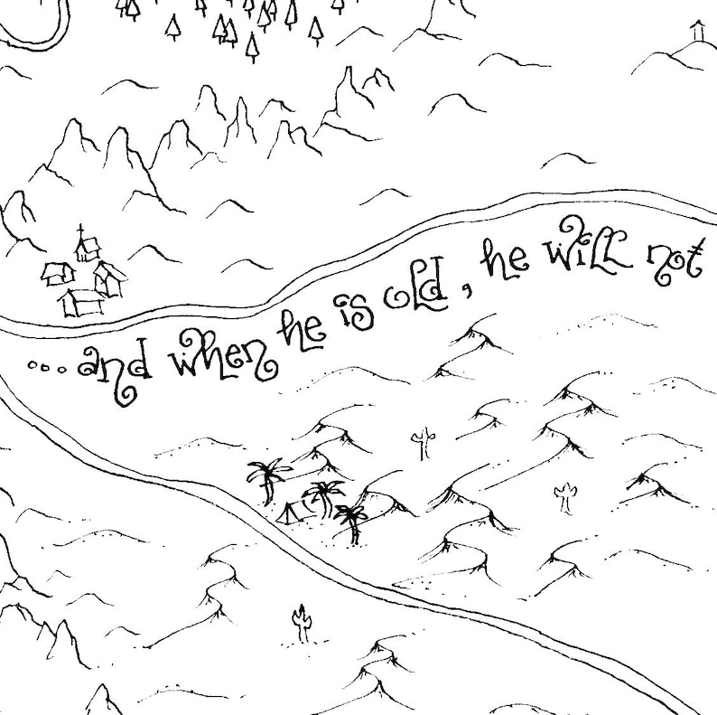 Printable 'train up a Child' Scripture Art Christian | Etsy