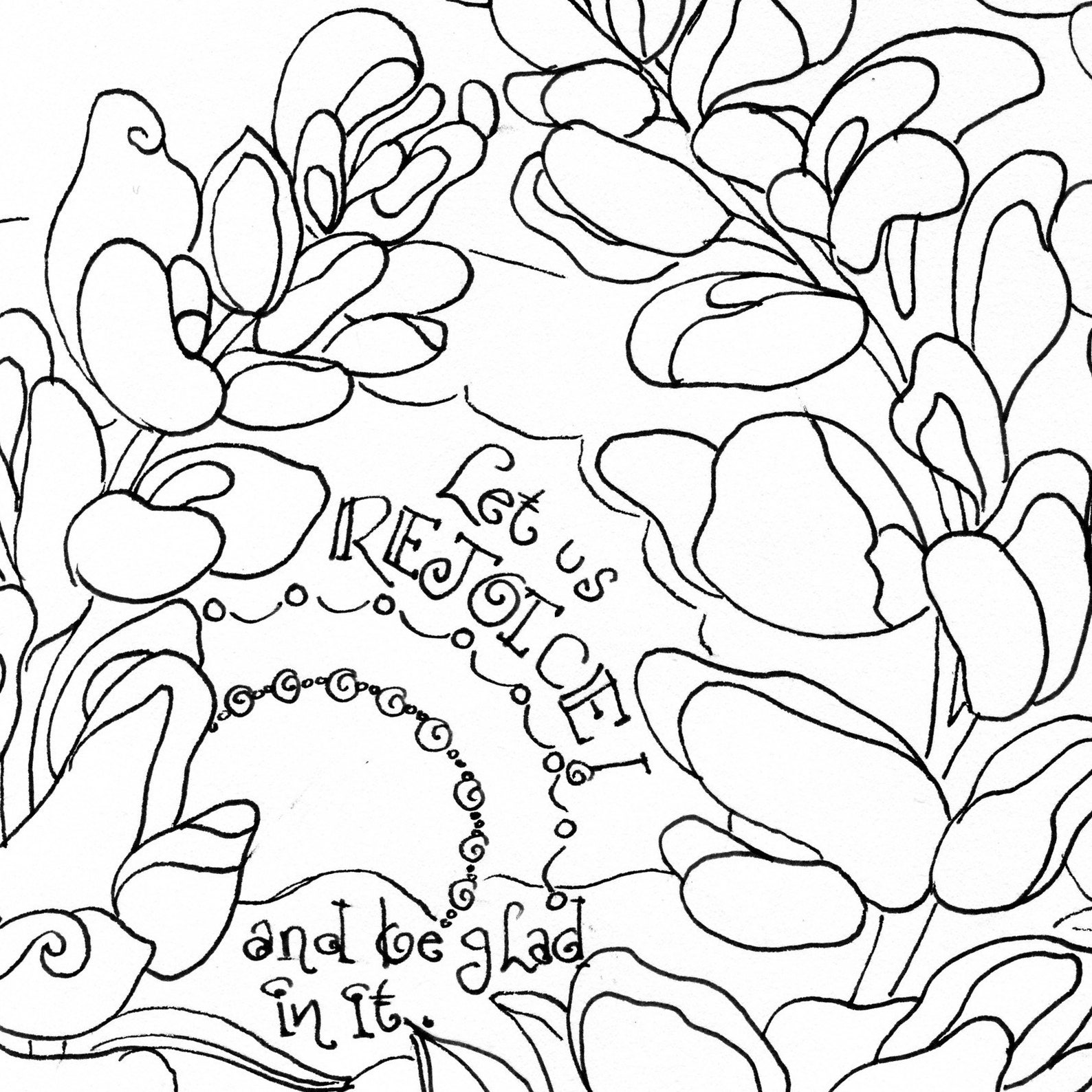 Bluebonnets Printable Coloring Page With Bible Verse this is the Day ...