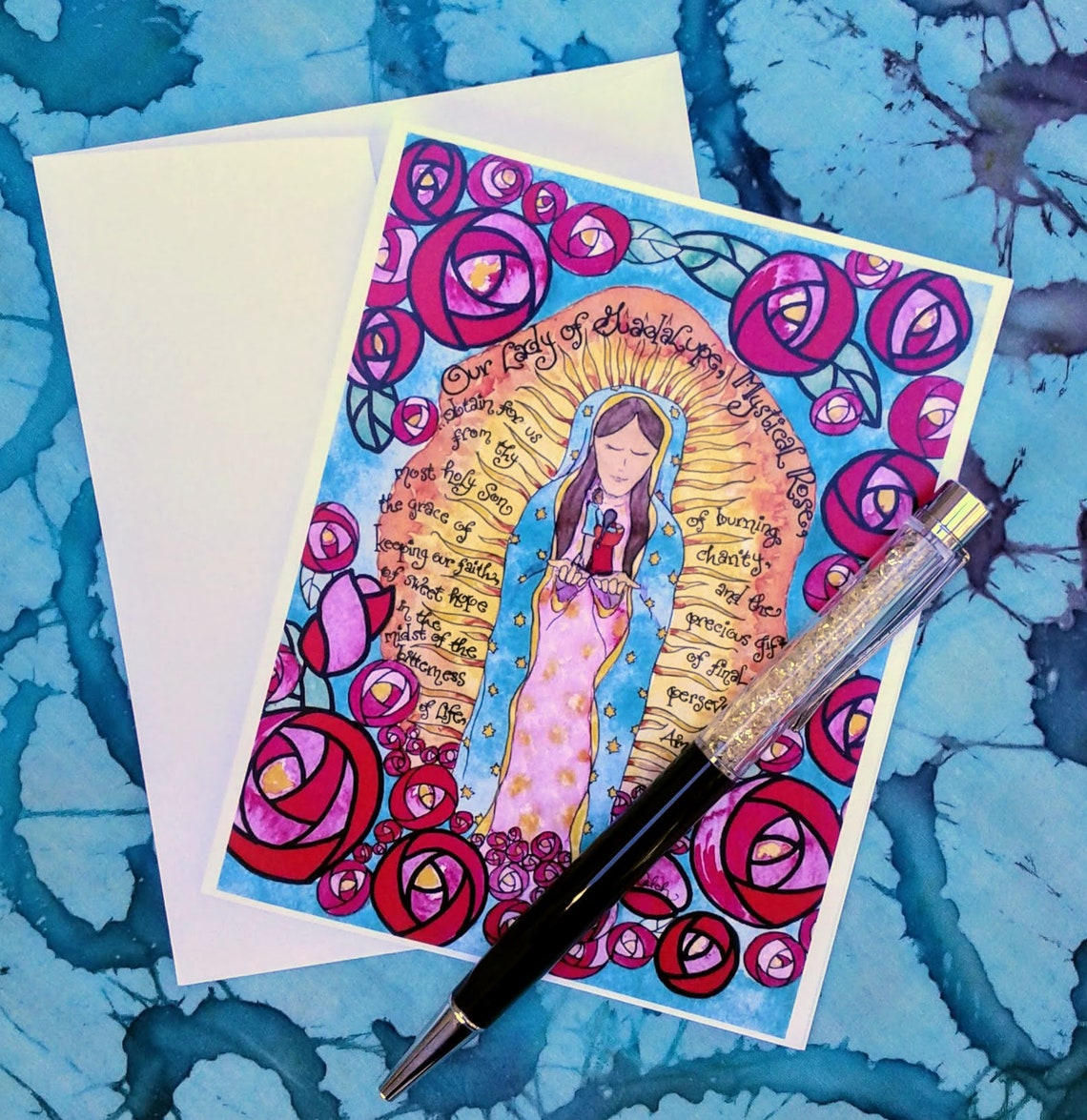 Catholic All-occasion Notecards With Our Lady of Guadalupe, Mystical ...