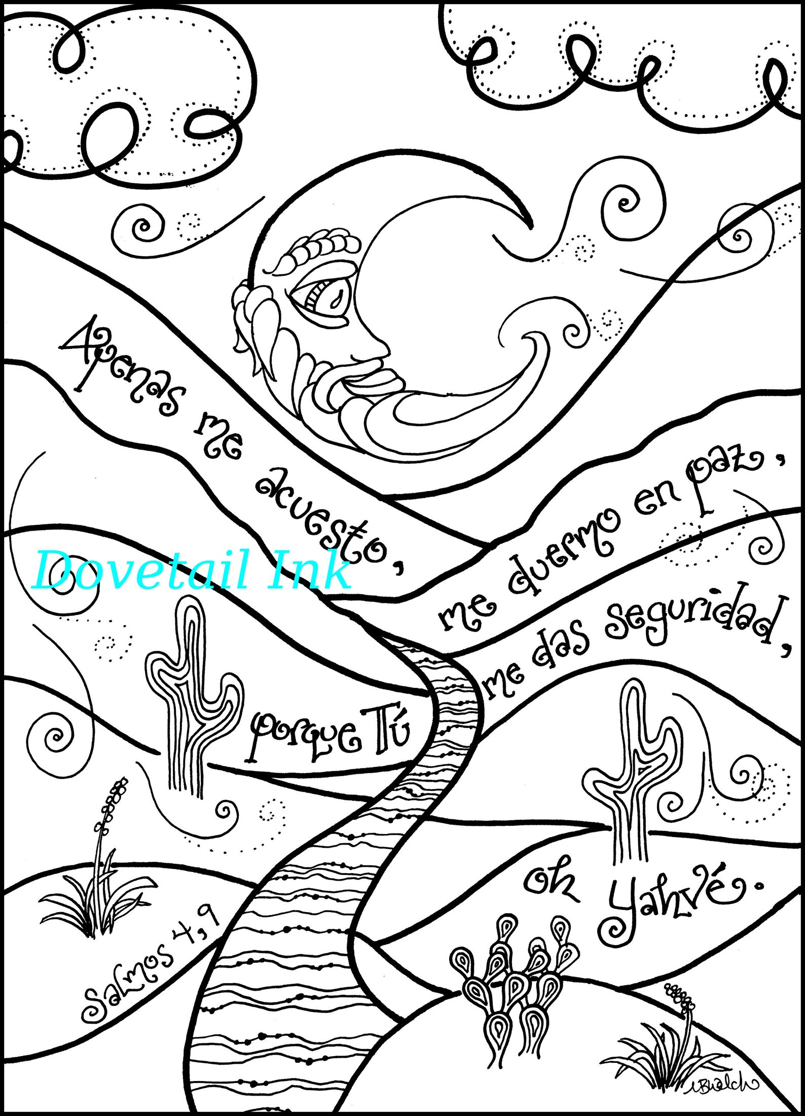 Mexican Sun and Moon With Bible Verses in English and Spanish - 4 ...