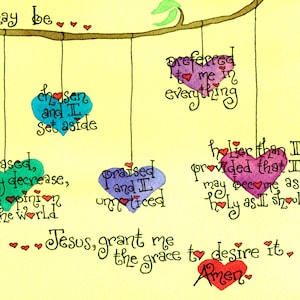 Litany of Humilty With Rainbow Heart, Personalized Gift; Confirmation ...