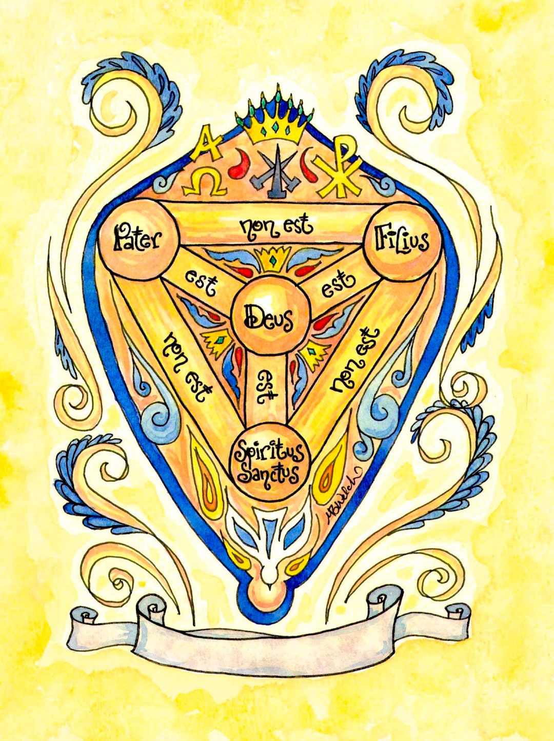 Trinity Shield - Personalized Gift for Confirmation, Priest, Wedding ...