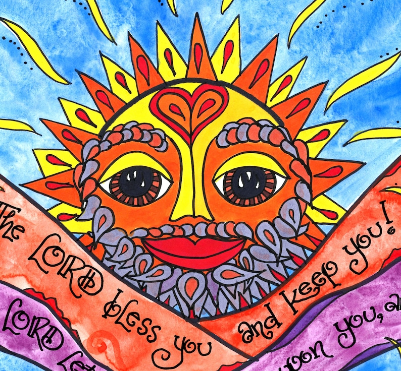 Mexican Sun and Moon With Bible Verses in English and Spanish | Etsy