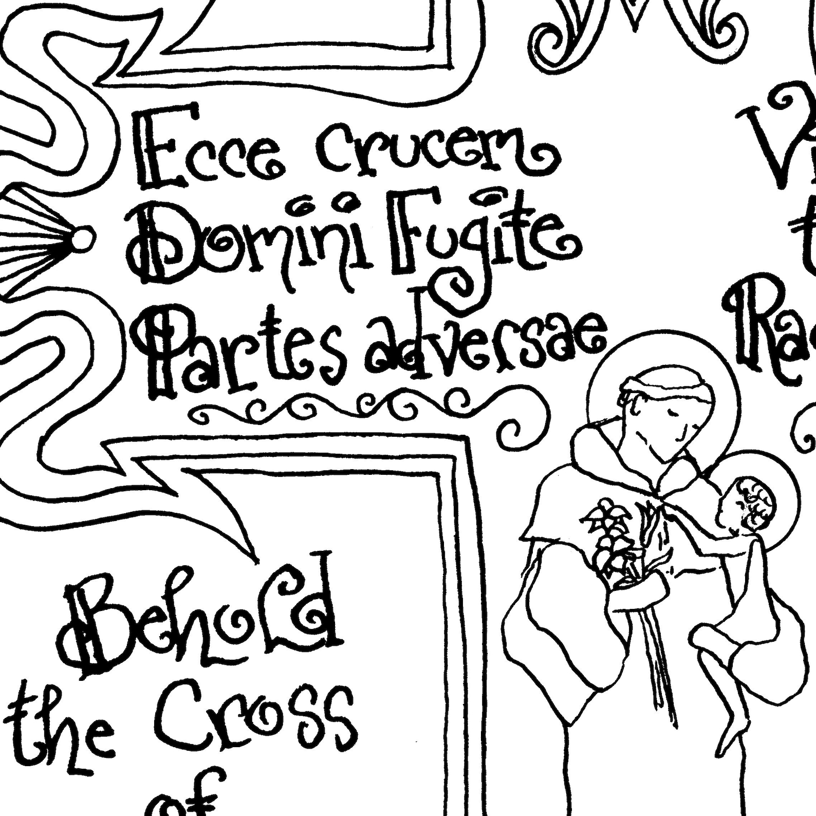 Printable Saint Anthony Catholic Coloring Page for All Ages! Christ ...