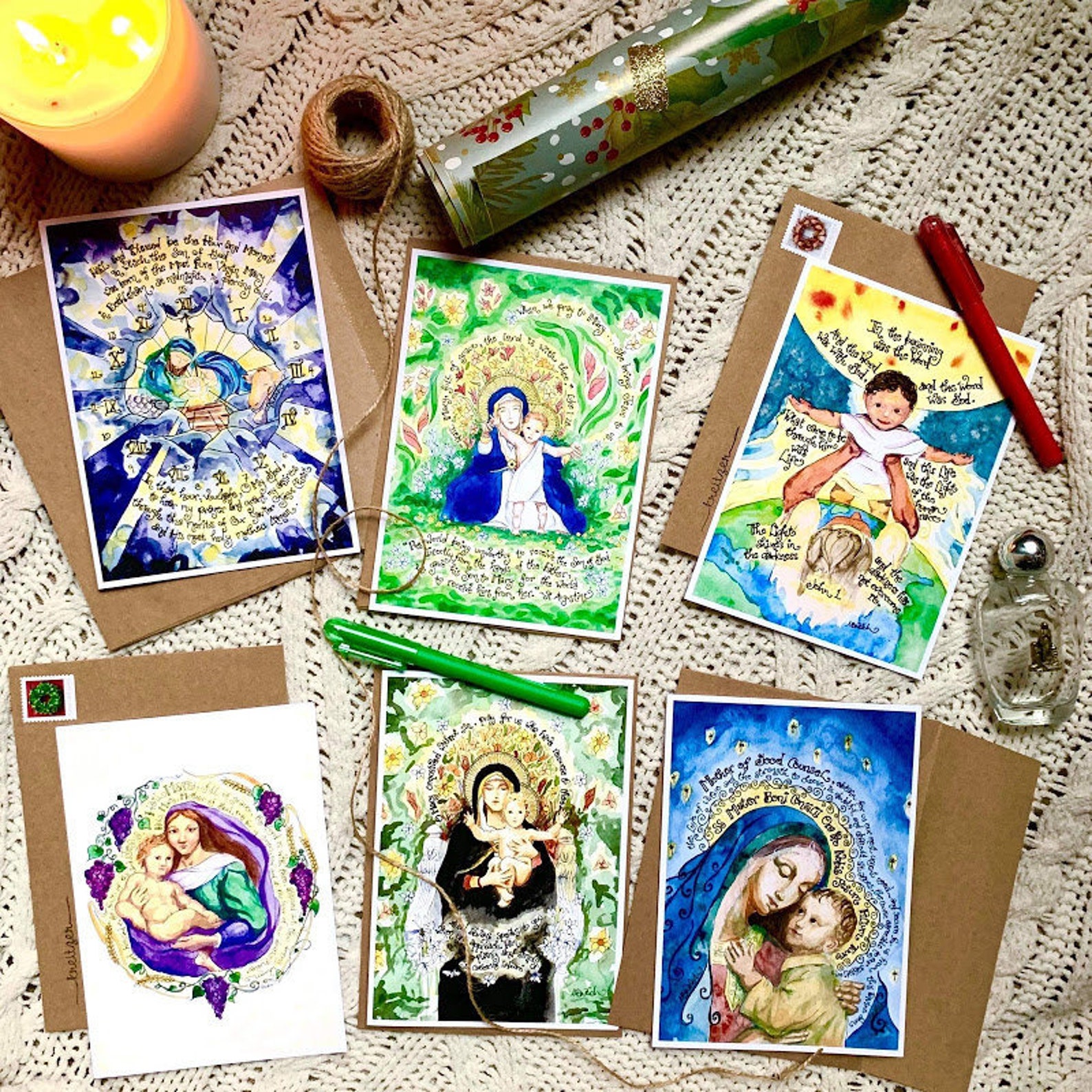 Fine Art Christmas Cards - Religious; Catholic Christmas; Advent; Holy ...