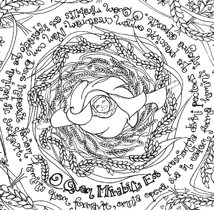 Printable St. Hildegard Coloring Page for Adults or Kids - Etsy Canada