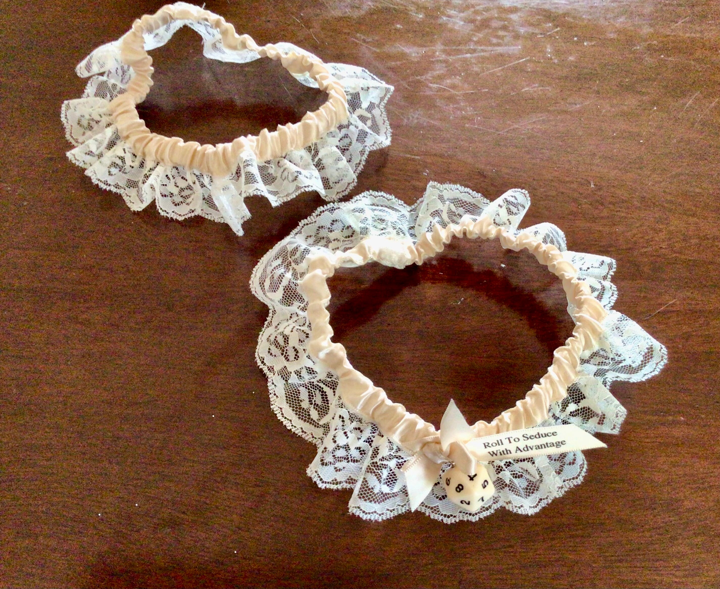 Dungeons and Dragons Wedding Garter: "roll to Seduce With Advantage ...