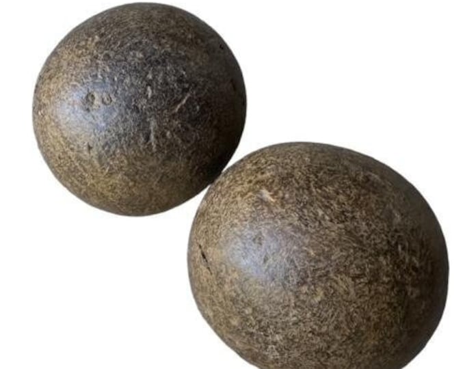 English Wood Lawn Bowling Ball, Hardwood Decorative Ball, French ...