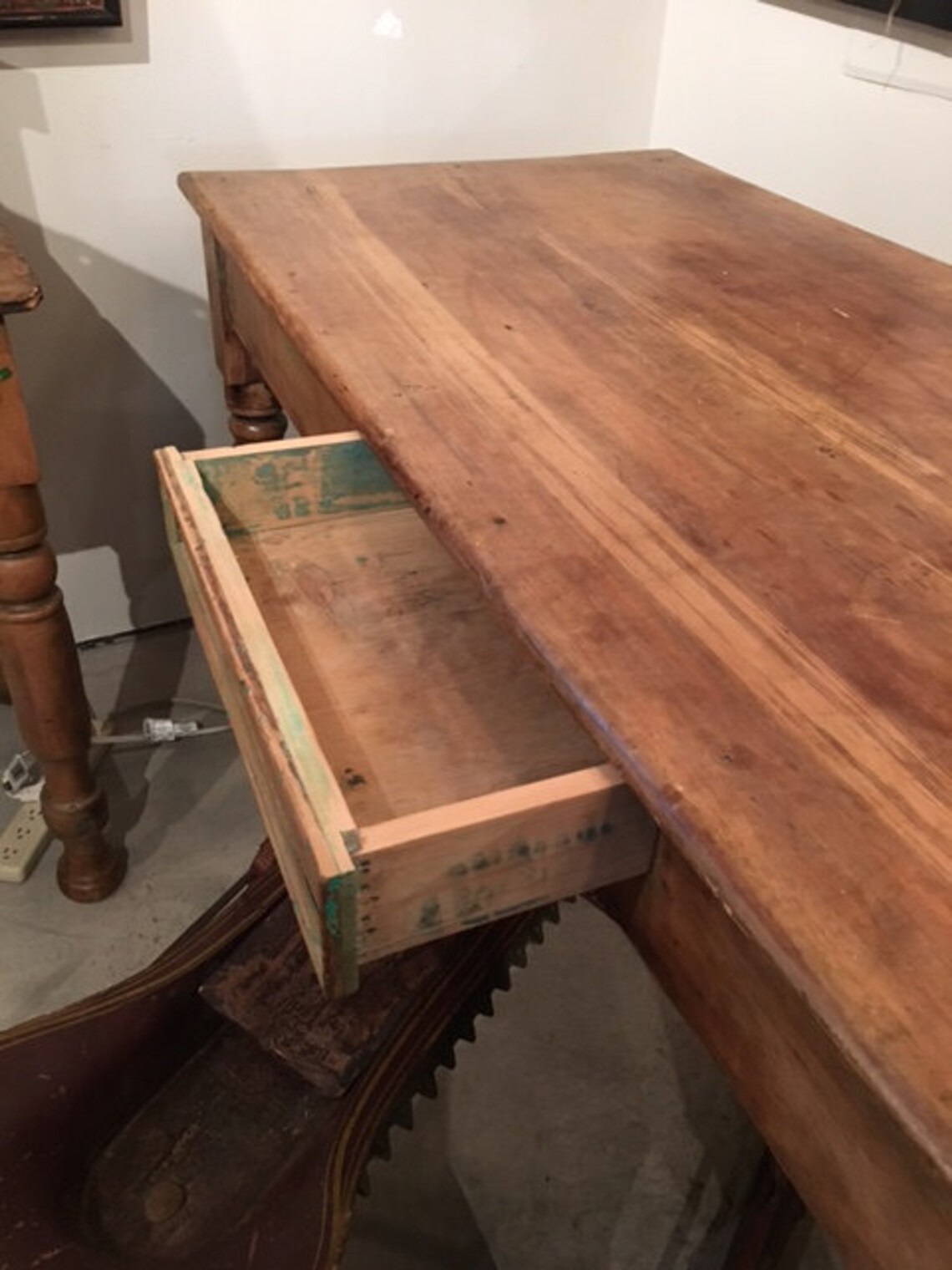 Original Rustic Antique Mexican Farm Table Shipping is Additional and ...